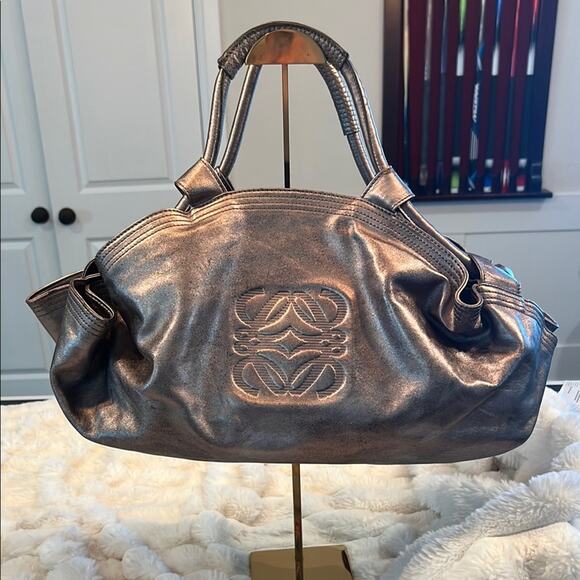 Loewe | Bags | Metallic Silver Loewe Handbag | Poshmark